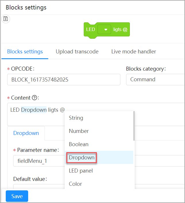 Example — [arduino] Create An Led Extension Using The Universal Template Makeblock Help Center