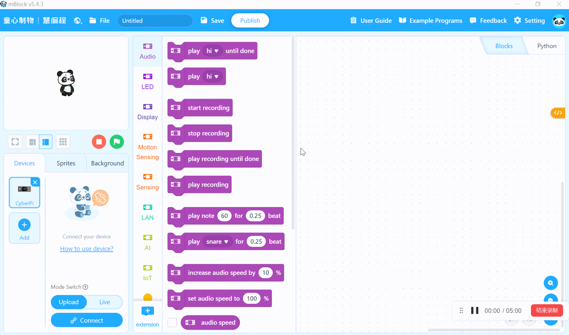 Case 9 - Dance program – Makeblock Help Center